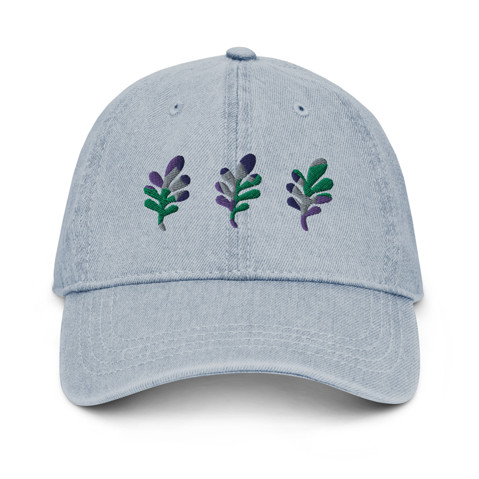 Plant Leaves Denim Hat - Golden Thyme Homestead