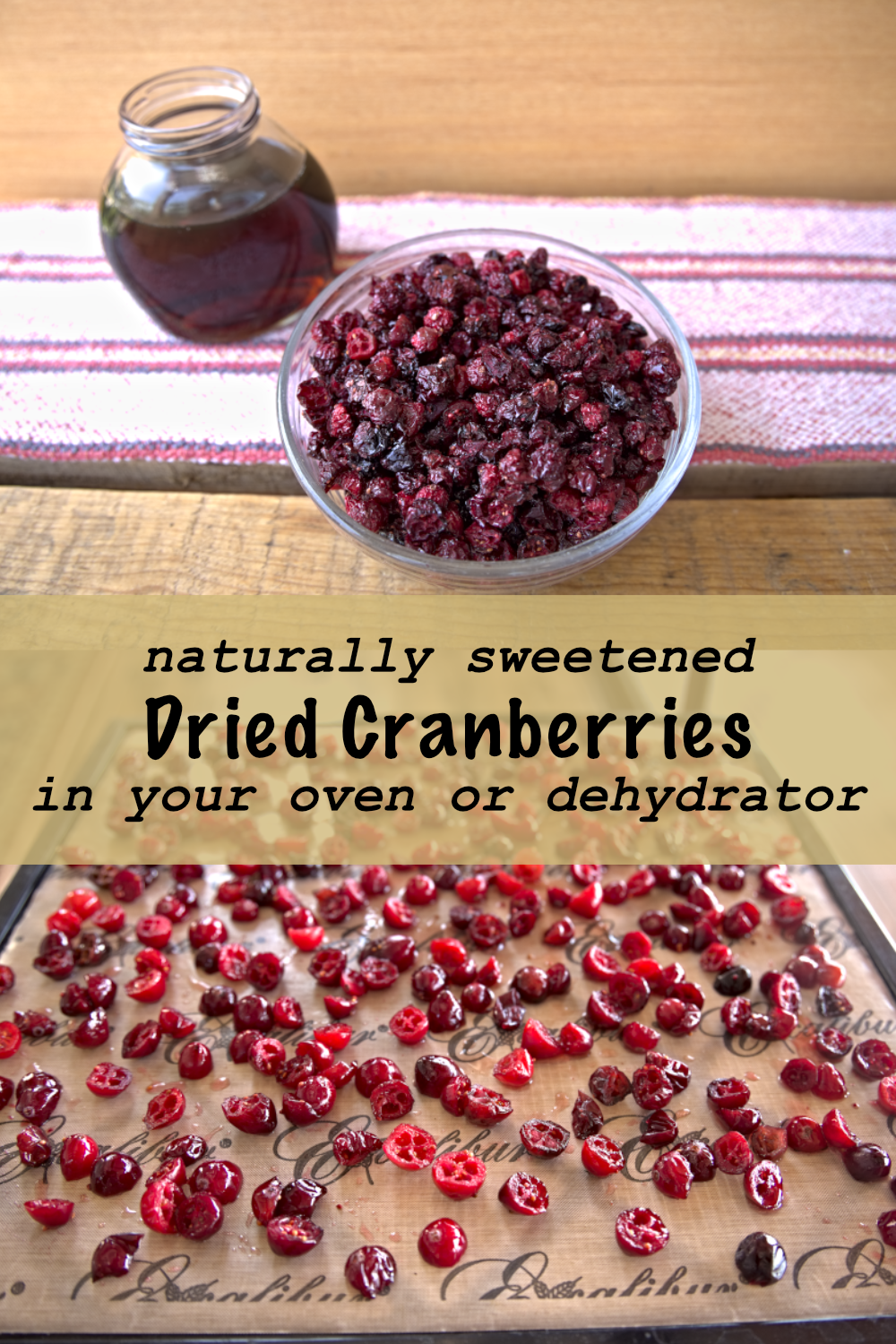 How to Make Dried Cranberries (Naturally Sweetened) - Golden Thyme ...