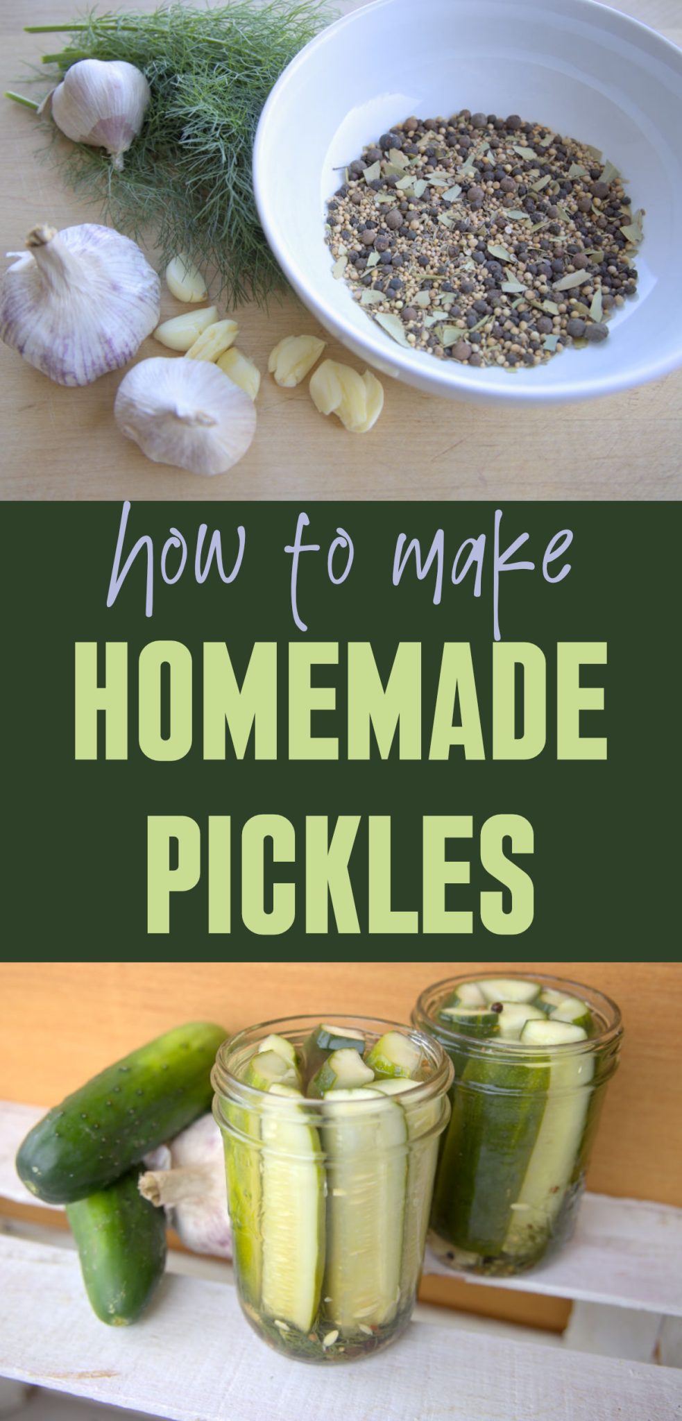 Homemade Pickles - Golden Thyme Homestead
